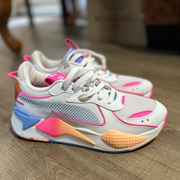 Puma | Shoes | Puma Rsx Pop White Luminous Pink Sneakers | Poshmark